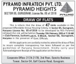 Pyramid Heights Sector 85 Gurgaon Draw Date and Results 13th February ...
